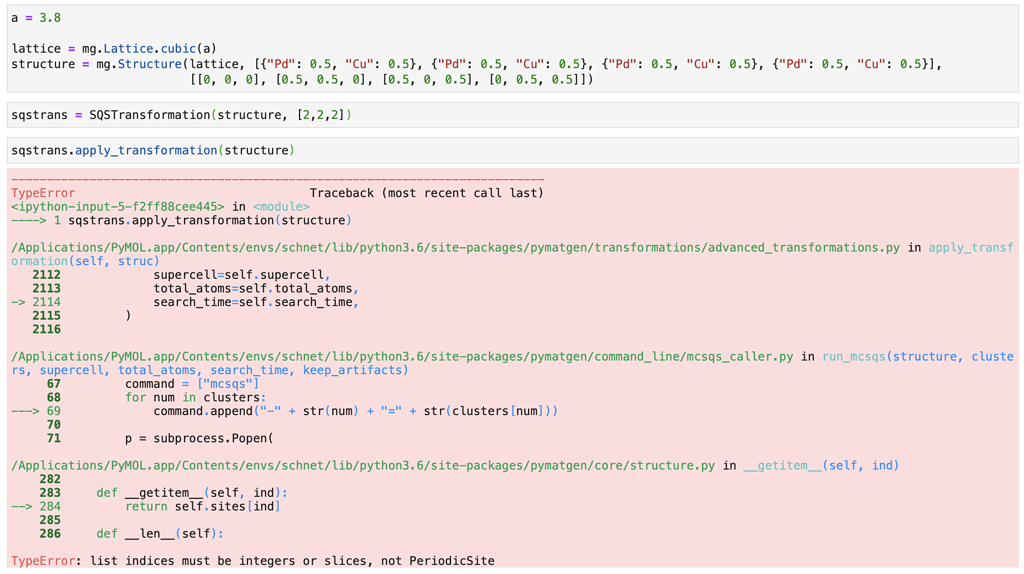 Problems with generating SQS structure for CuPd - pymatgen - Materials ...