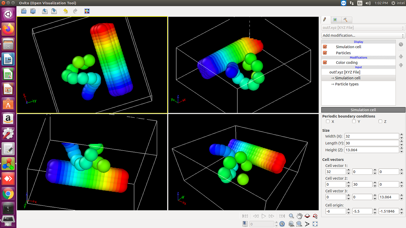 [lammps-users] Visualisation of both cylinder and the position of the ...