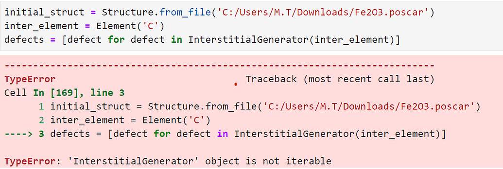 Creating Interstitial Defect with InterstitialGenerator - pymatgen ...