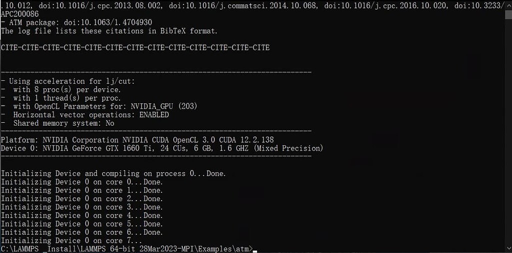 ERROR：Lammps automatically stops when using GPU accelerated calculation ...