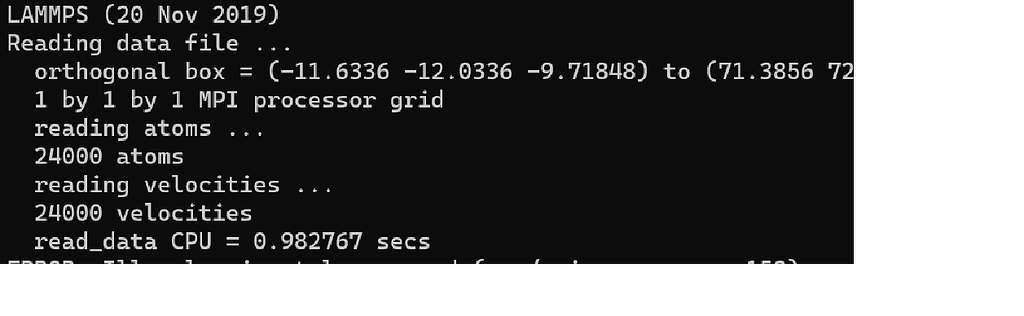 Unrecognised pair style command - LAMMPS Beginners - Materials Science ...