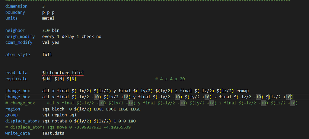 LAMMPS structure rotation - LAMMPS - Materials Science Community Discourse