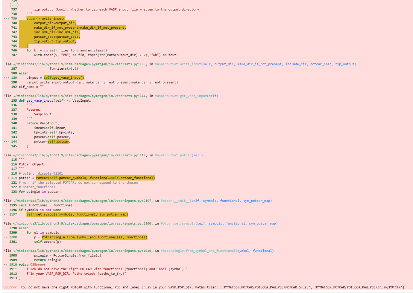 You do not have the right POTCAR with functional PBE and label Sr_sv in ...